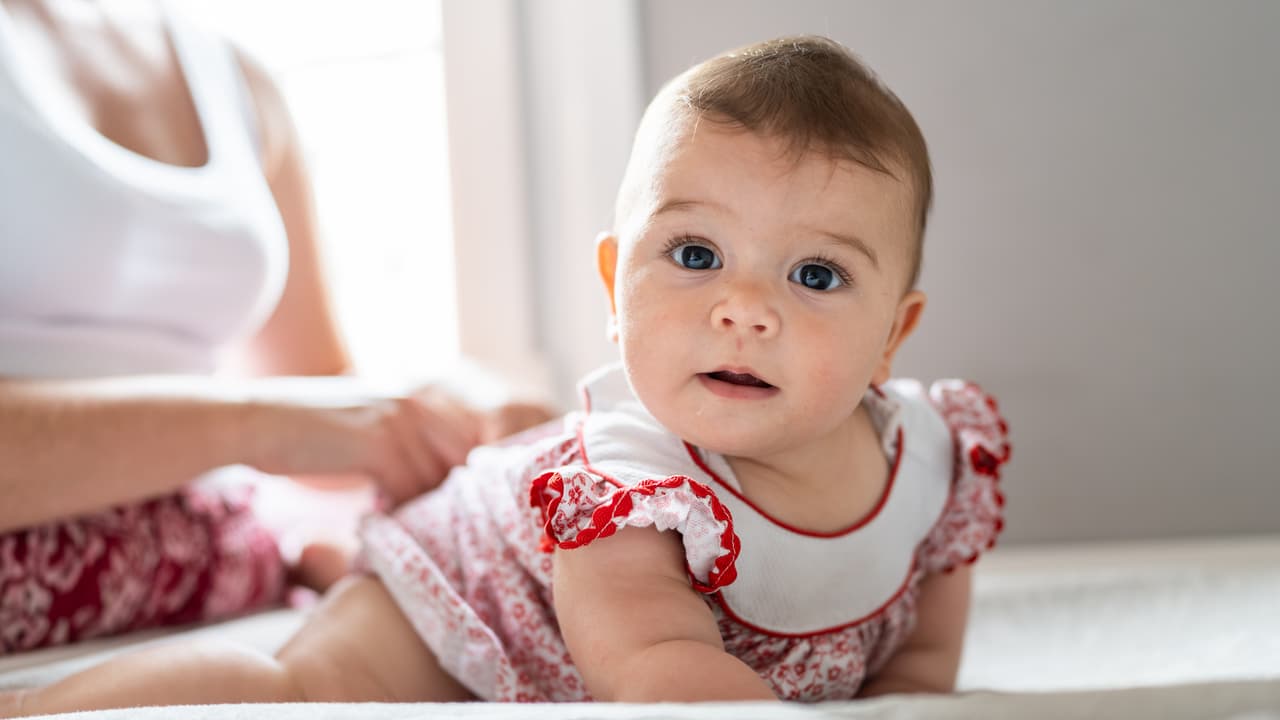 Visually impaired baby’s first glimpse of mother through glasses ...