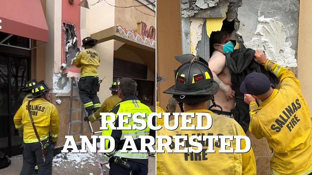 Man trapped for 12 hours in cinema wall space rescued then arrested