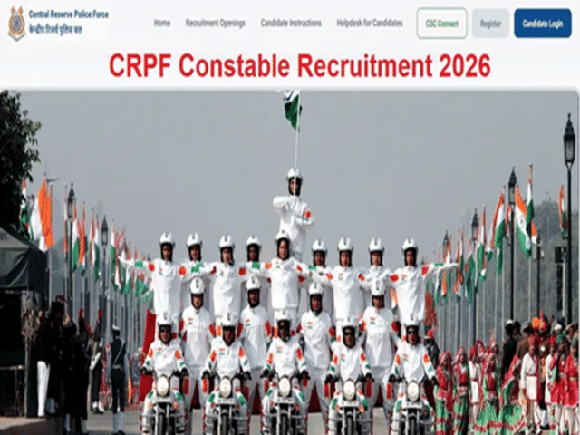 CRPF recruitment 2026: Today is the last date to apply for 9,175 CRPF ...