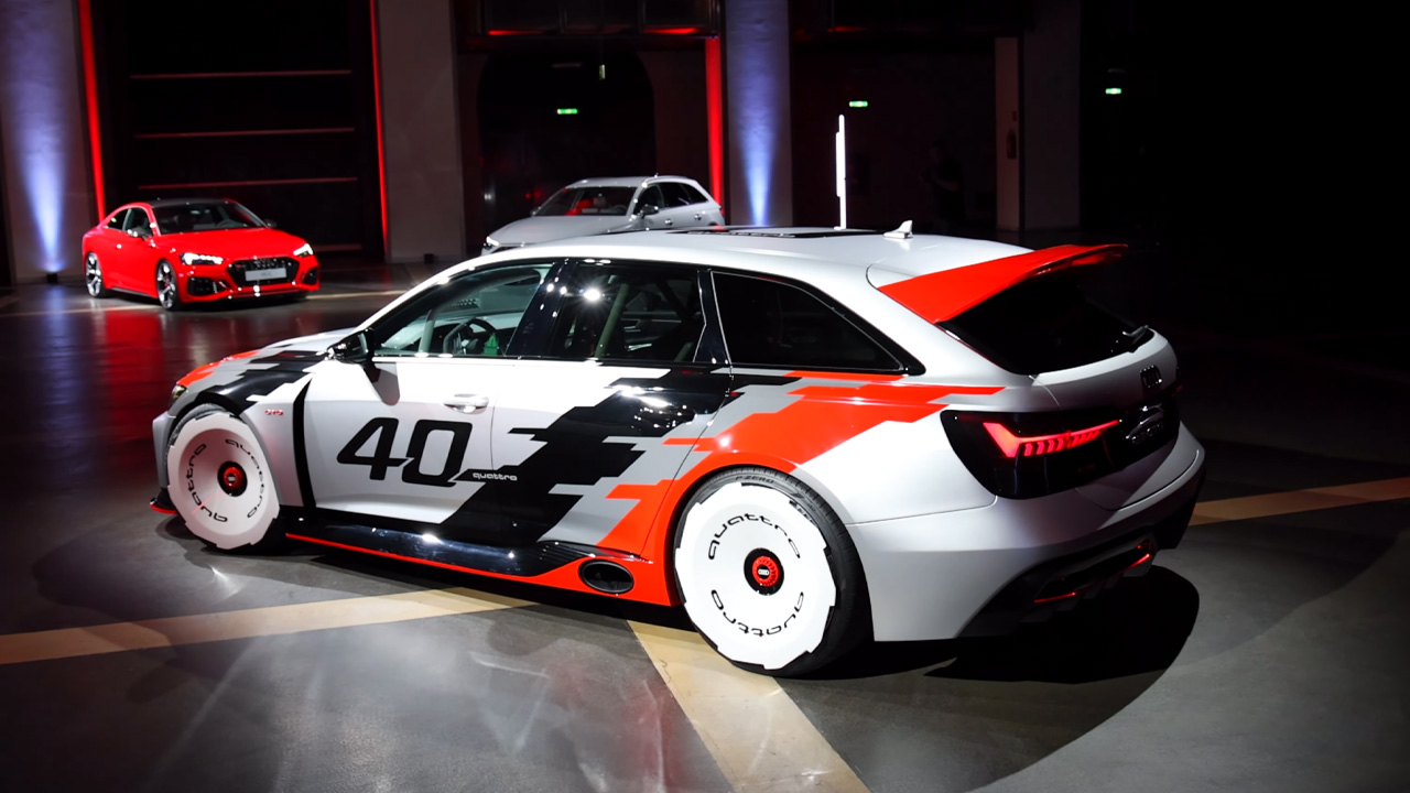 Wahnsinniger Soundcheck des Audi RS6 GTO Prototyps Einzelstück