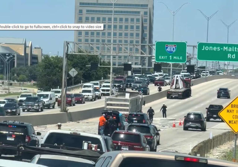 Marble slabs hurled down busy San Antonio highway in 'chaotic' scene