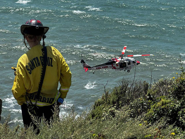 Man dies after car crashes, falls nearly 500 feet off Highway 1 cliff