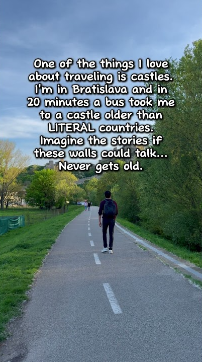 Devin Castle exploring the historic views of Bratislava, Slovakia