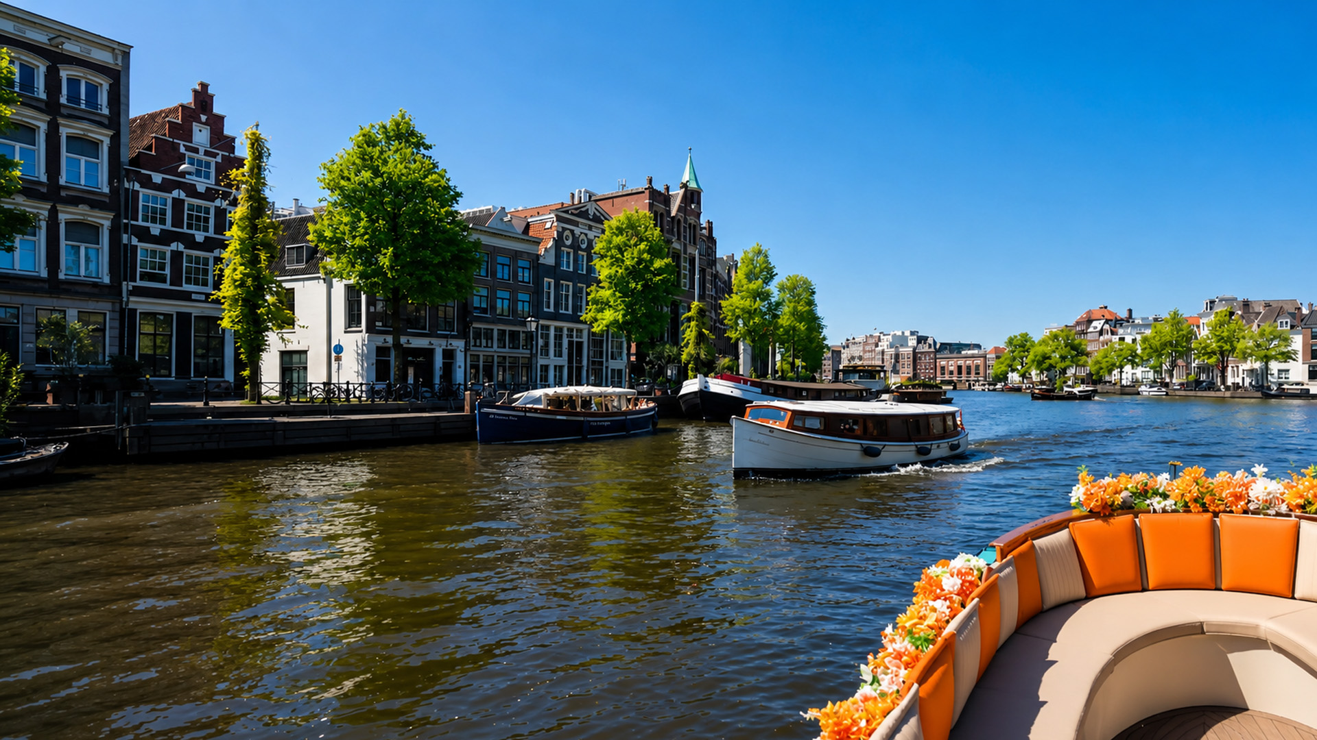 Geniet van een luxe rondvaart door Amsterdam, Nederland (4K)