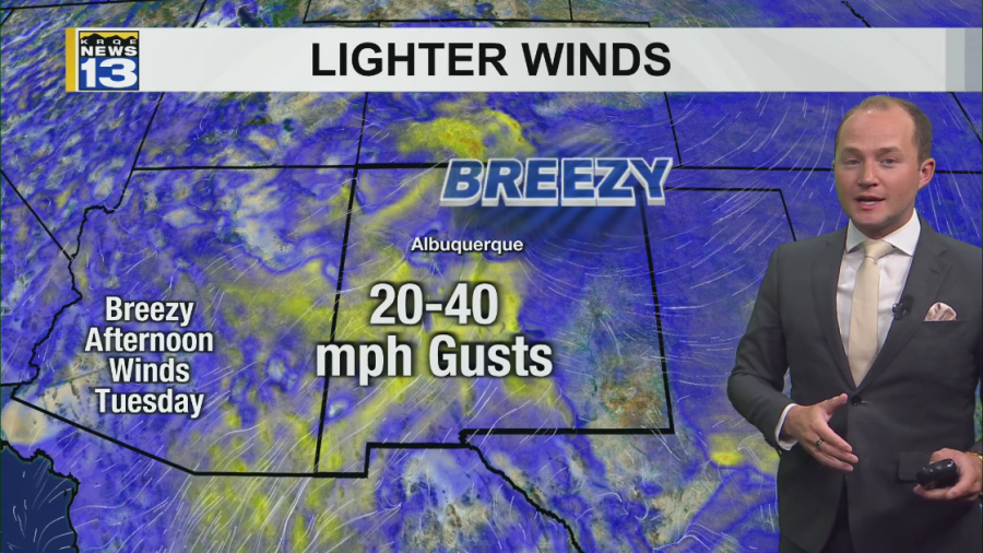 Lighter winds returning to New Mexico