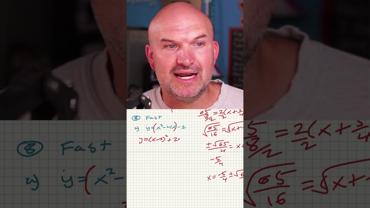 Completing The Square In Under 2min