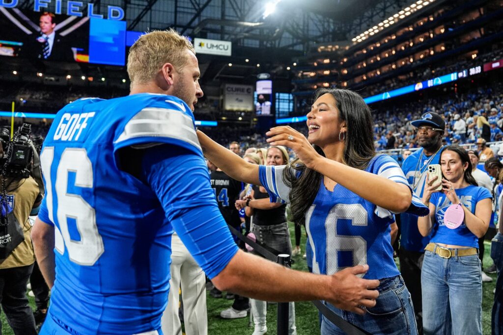 Jared Goff’s wife Christen Harper makes honest mom-life admission