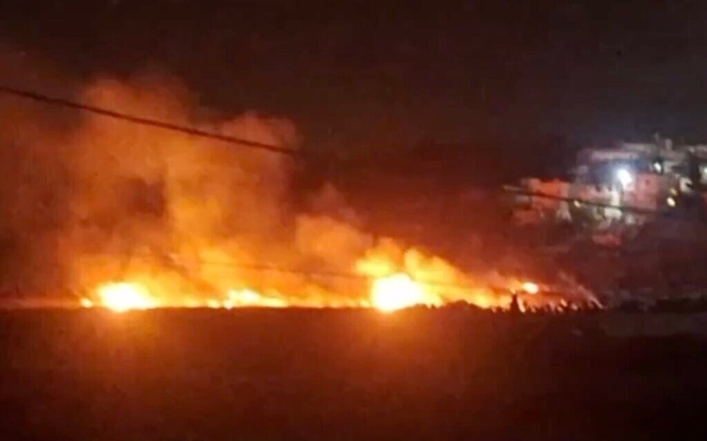 Settlers said to torch Palestinian fields, block fire trucks from ...