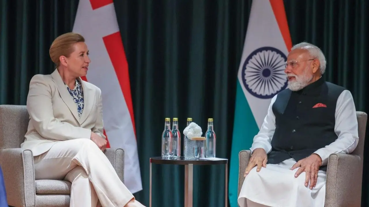 PM Modi, Danish PM Frederiksen hold discussions on sidelines of Nordic ...