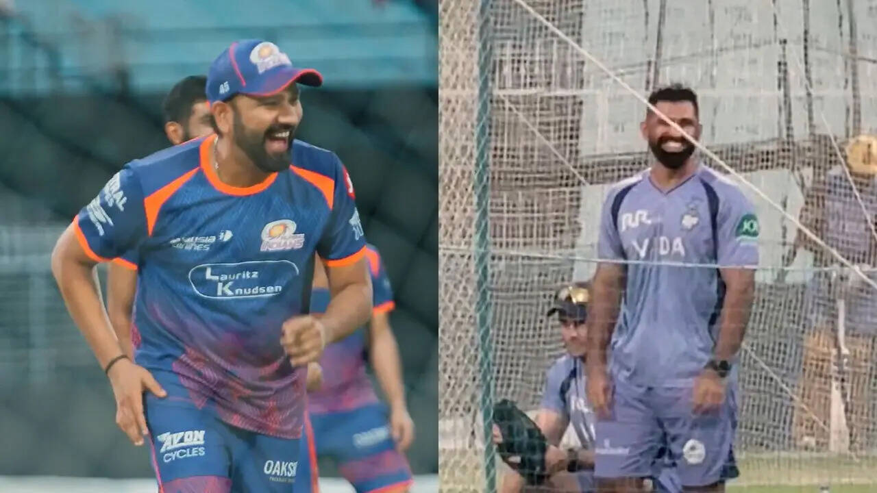 ‘Kya middle stump udaya bey’: Rohit Sharma’s funny Eden act leaves MI ...