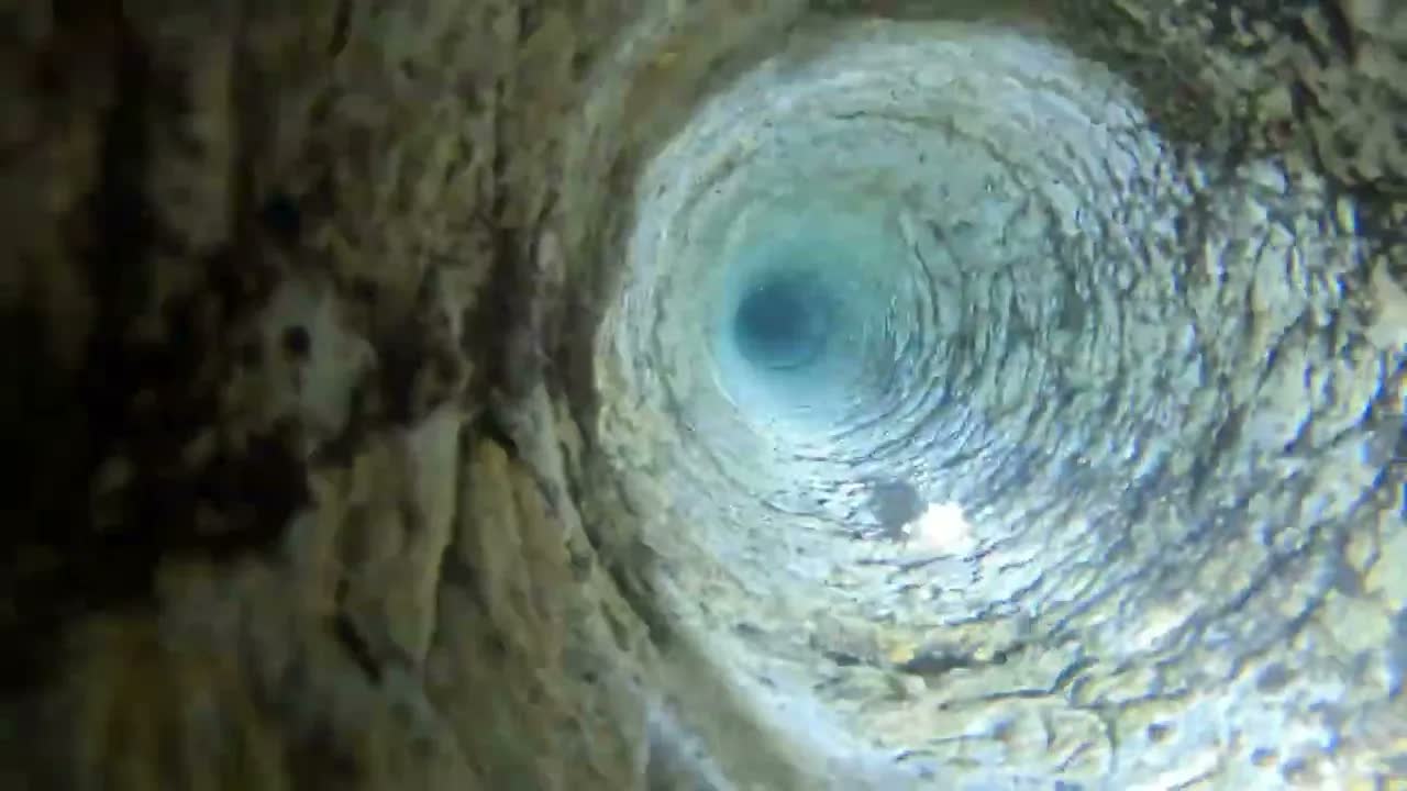 They lowered a camera down a dark pipe - and the footage got stranger