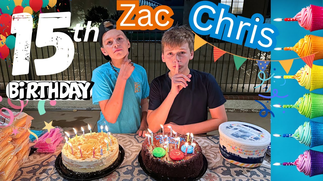 Zac and Chris celebrate their 15th birthday milestone