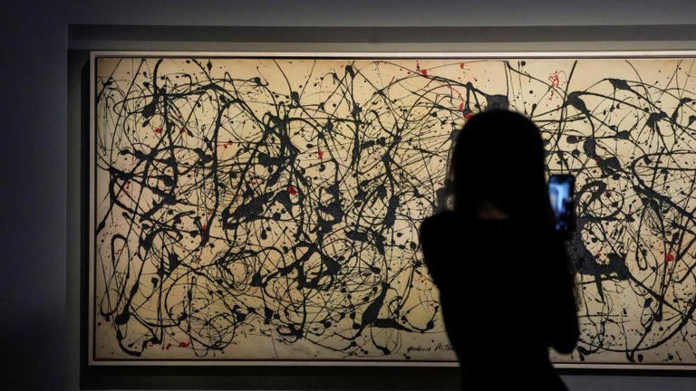 Jackson Pollock painting sells for record $181m at auction