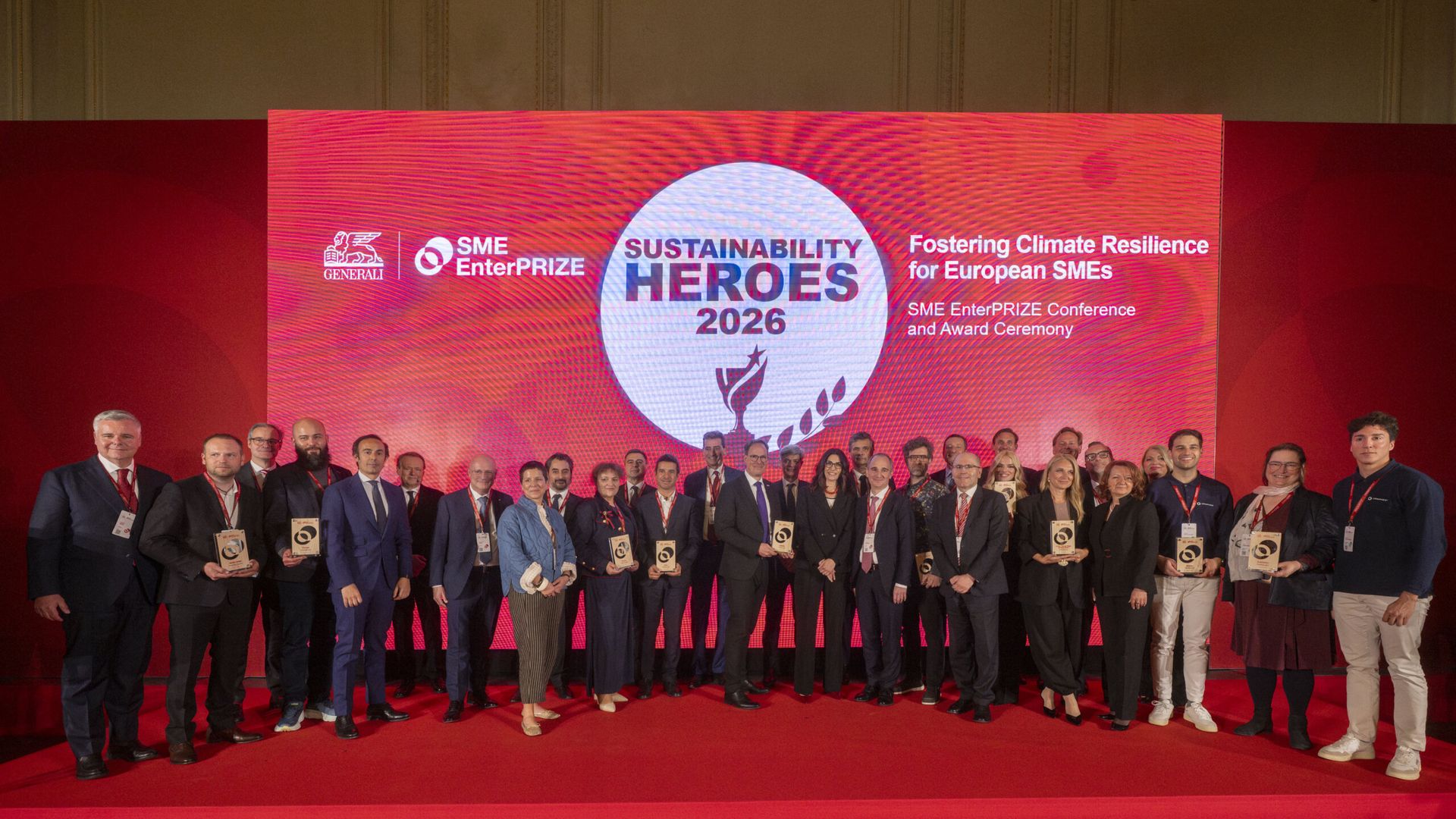 SME Enterprize 2026: Generali premia gli eroi della sostenibilità