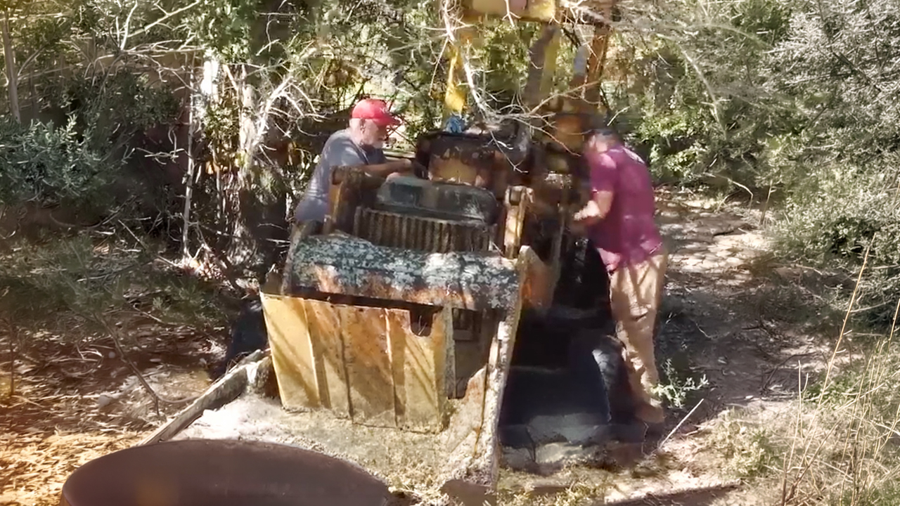 Reviving an old military backhoe