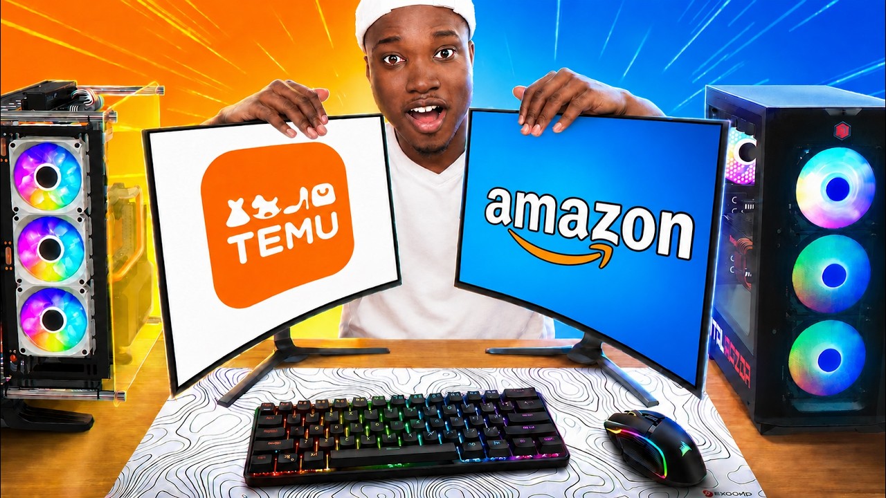 Which gaming setup is better, Temu or Amazon?