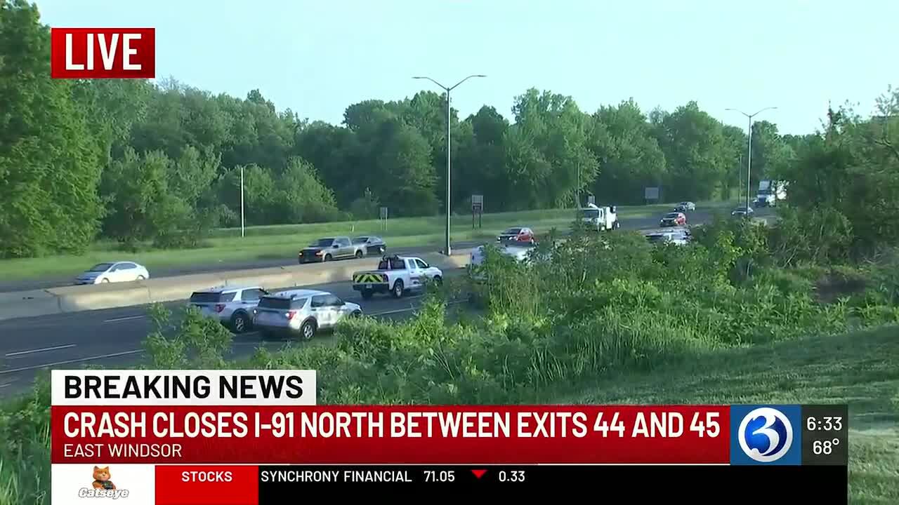 Serious injuries reported in crash that closed I-91 in East Windsor