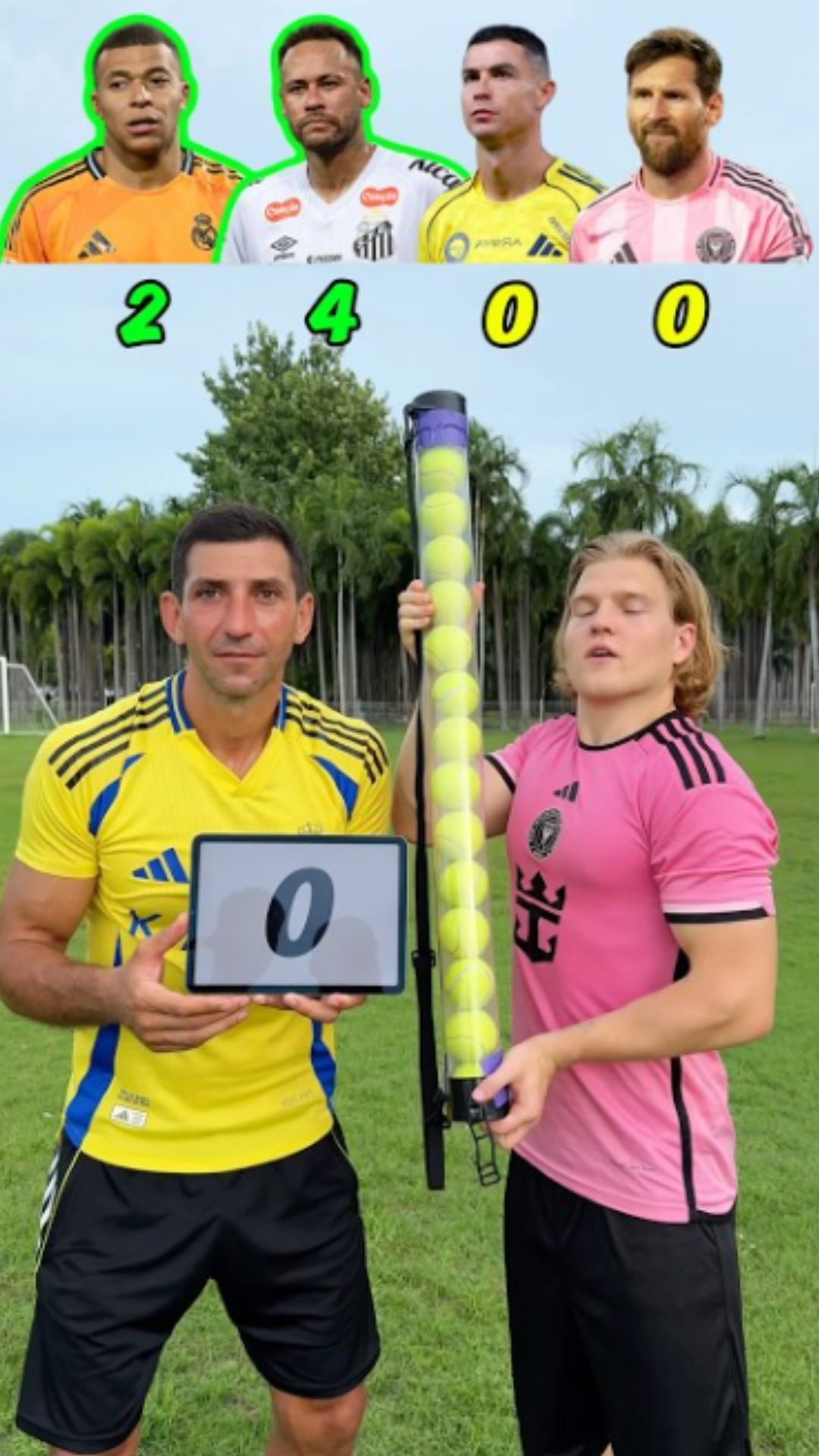 Who won the ultimate football numbers reaction challenge