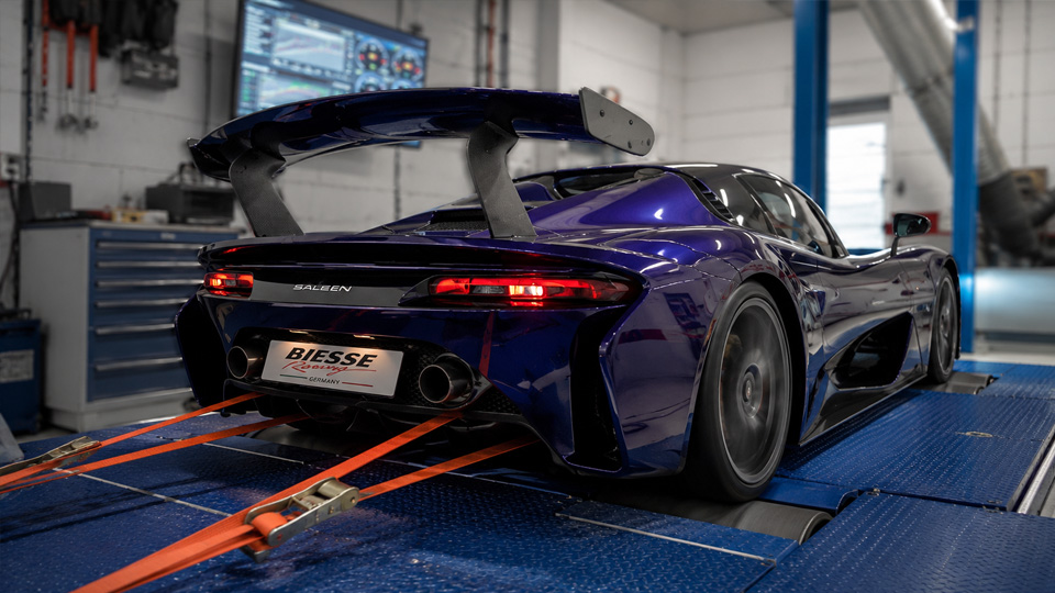 How loud is the Dallara Stradale during full throttle dyno pulls?