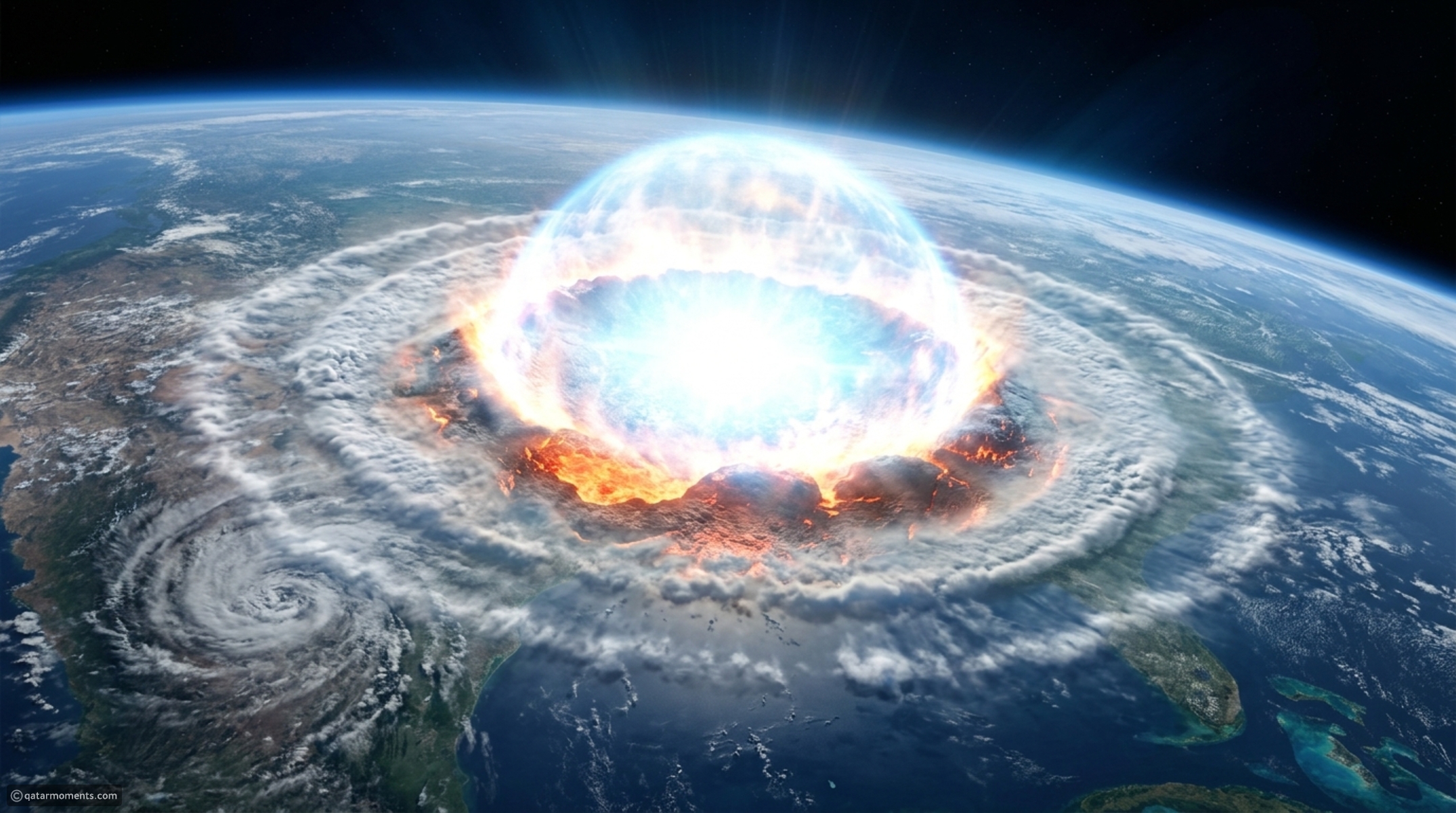 What would happen if a needle struck Earth at light speed?