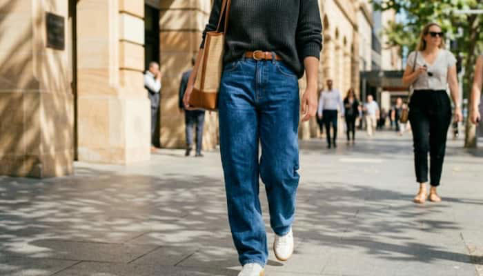 Trendy wide leg jeans from Myntra and Pantaloons