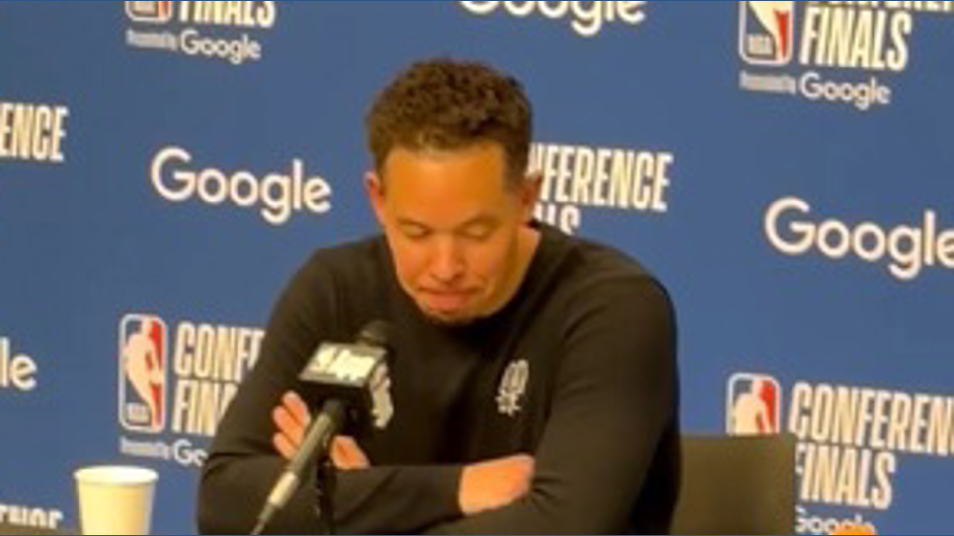 Spurs coach Mitch Johnson calls Game 1 against OKC 'a war of wills'