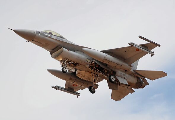 Russia issues chilling warning as NATO F-16 jet shoots down drone over ...
