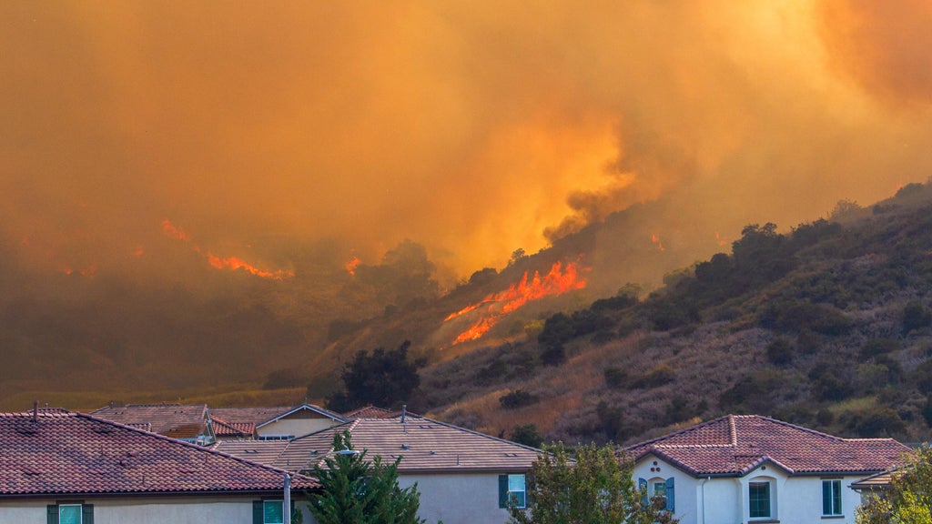 Sandy fire in Southern California's Simi Valley grows to nearly 1,700 ...