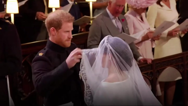 Watch: The sweet words Prince Harry said to dad Charles at wedding to ...