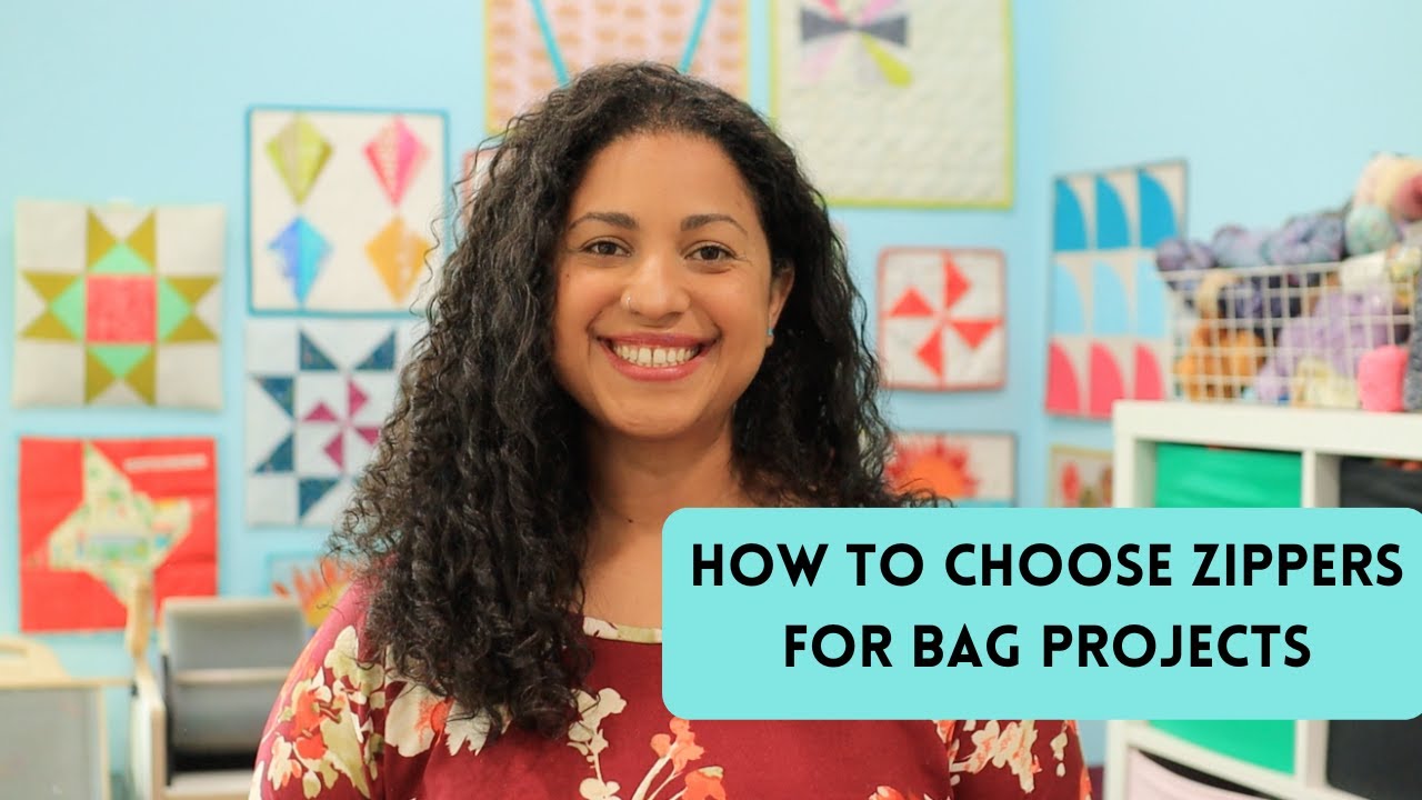 3 tips for choosing zippers in bag making projects!
