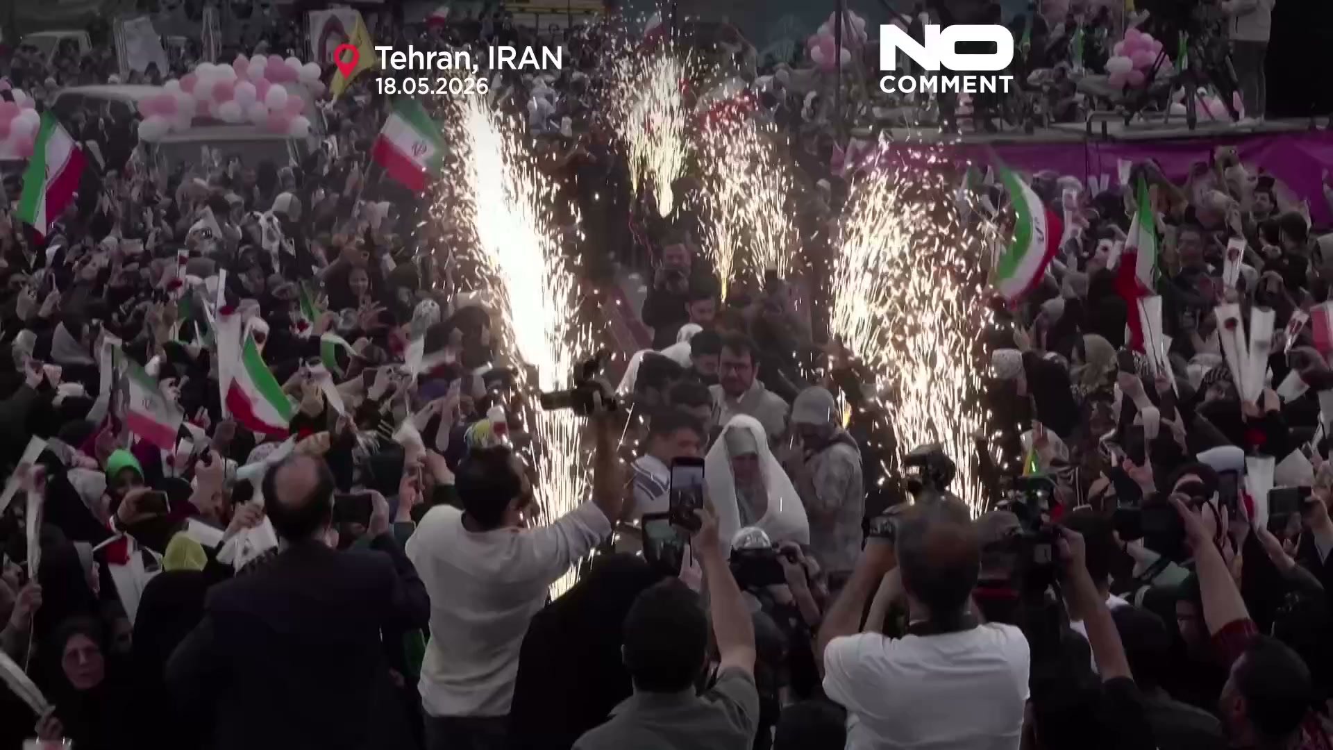 Tehran mass wedding turns military vehicles into bridal cars