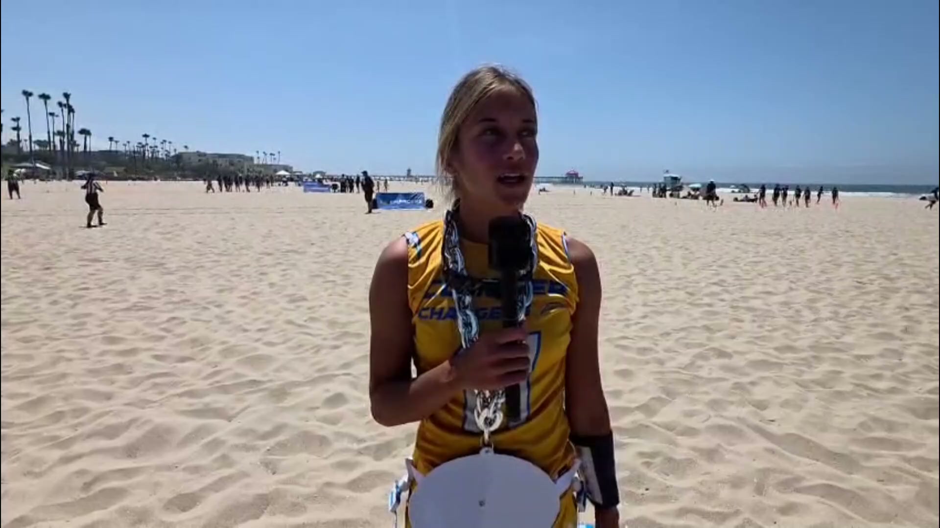 Bolts on the beach girls flag football feature