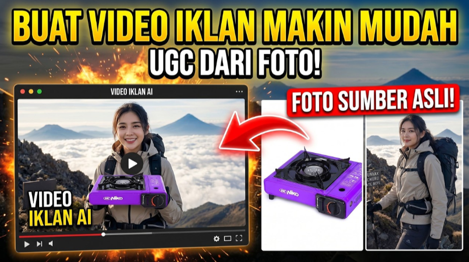 Cara mudah membuat iklan UGC dengan AI langkah demi langkah