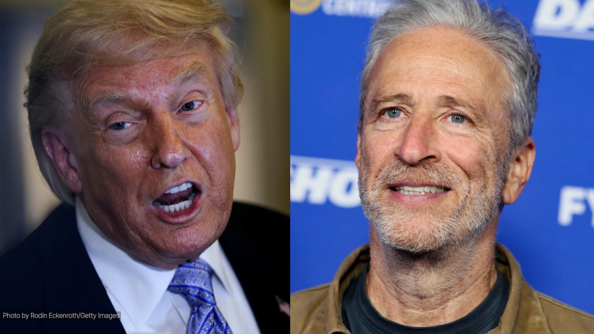 Jon Stewart verspottet Trumps außenpolitische Fähigkeiten nach dessen ...
