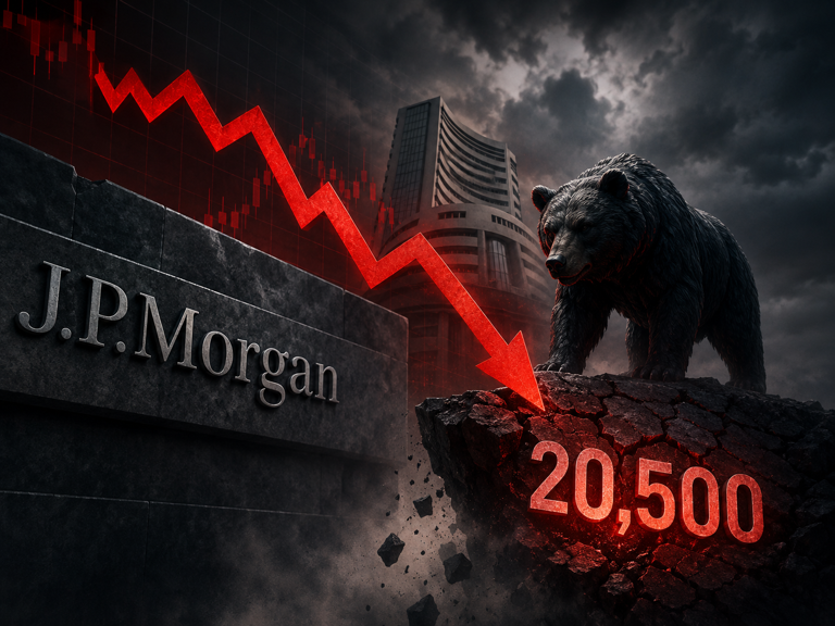 JP Morgan warns of FY27 earnings risk, says Nifty can fall to 20,500 in ...