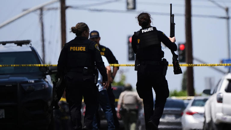 Three killed after two teenagers open fire at California mosque