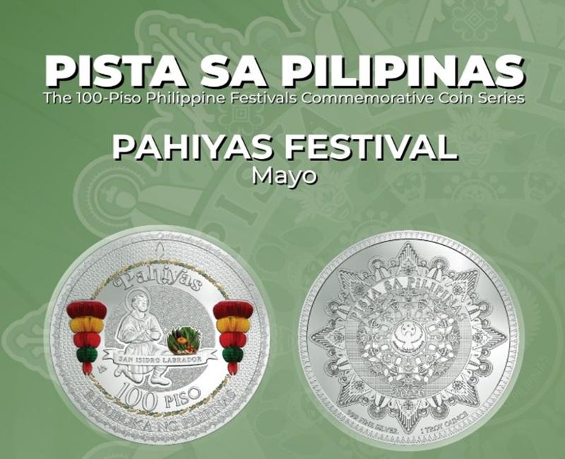P100 'Pahiyas' commemorative coin available at BSP online store on May 21