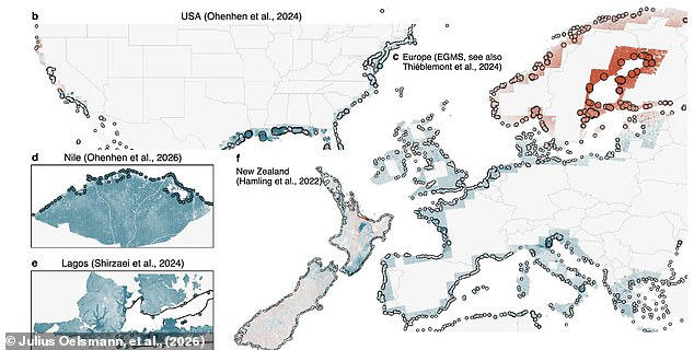 Earth's sinking cities: Study reveals the hotspots plummeting toward ...