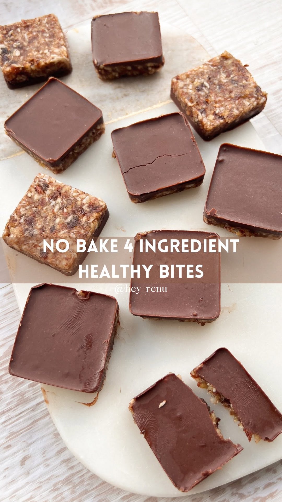 Healthy no bake nutty bliss bites with just 4 ingredients