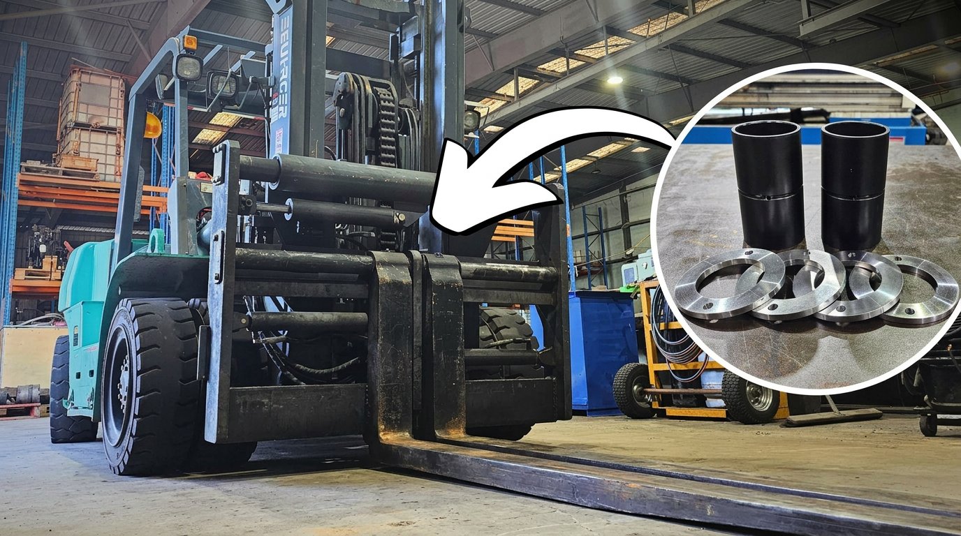 Machining new bushings from polyurethane