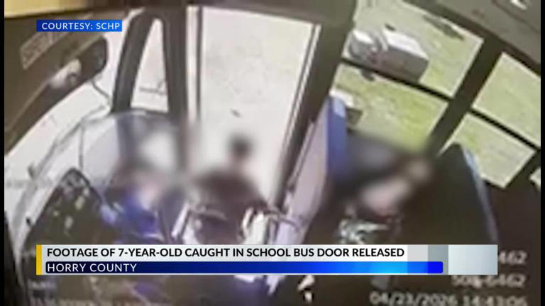 Video: Child’s arm, bag gets stuck in school bus door as it drives off ...