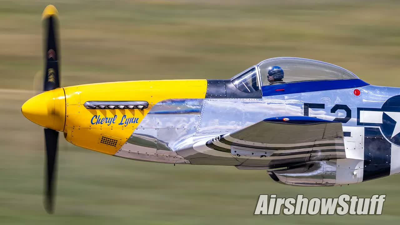Watch WWII P-51 monsters rip the sky apart at full power - Merlin ...