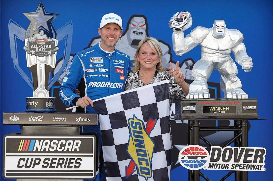 Denny Hamlin gives away seven-figure NASCAR Cup Series winnings to mom