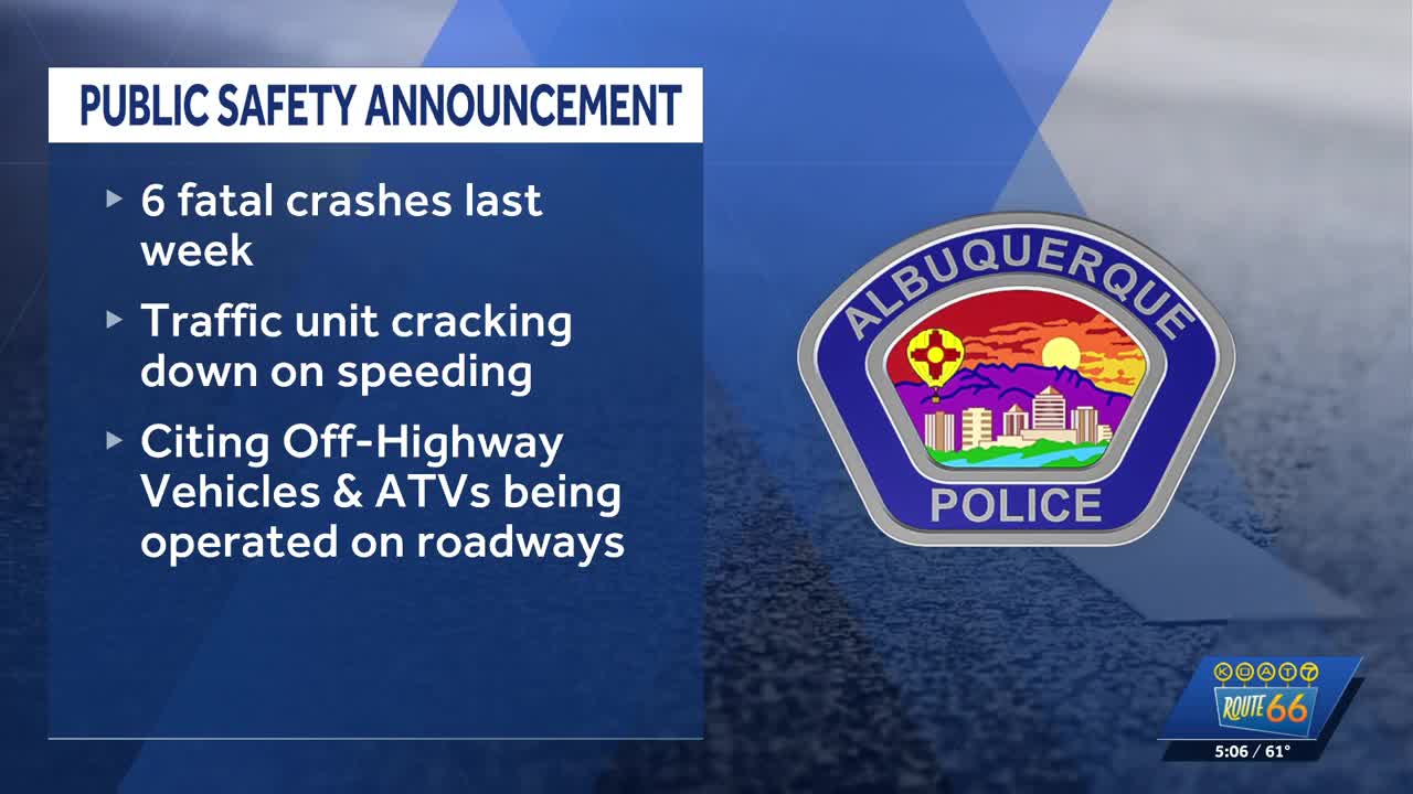 APD traffic public safety announcement