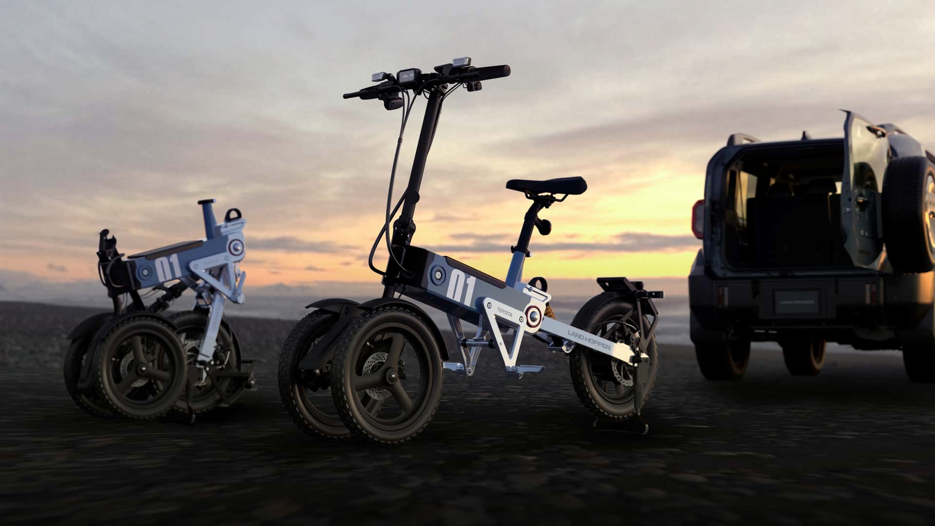 Toyota built an off-road electric 3-wheeled scooter that fits in your ...