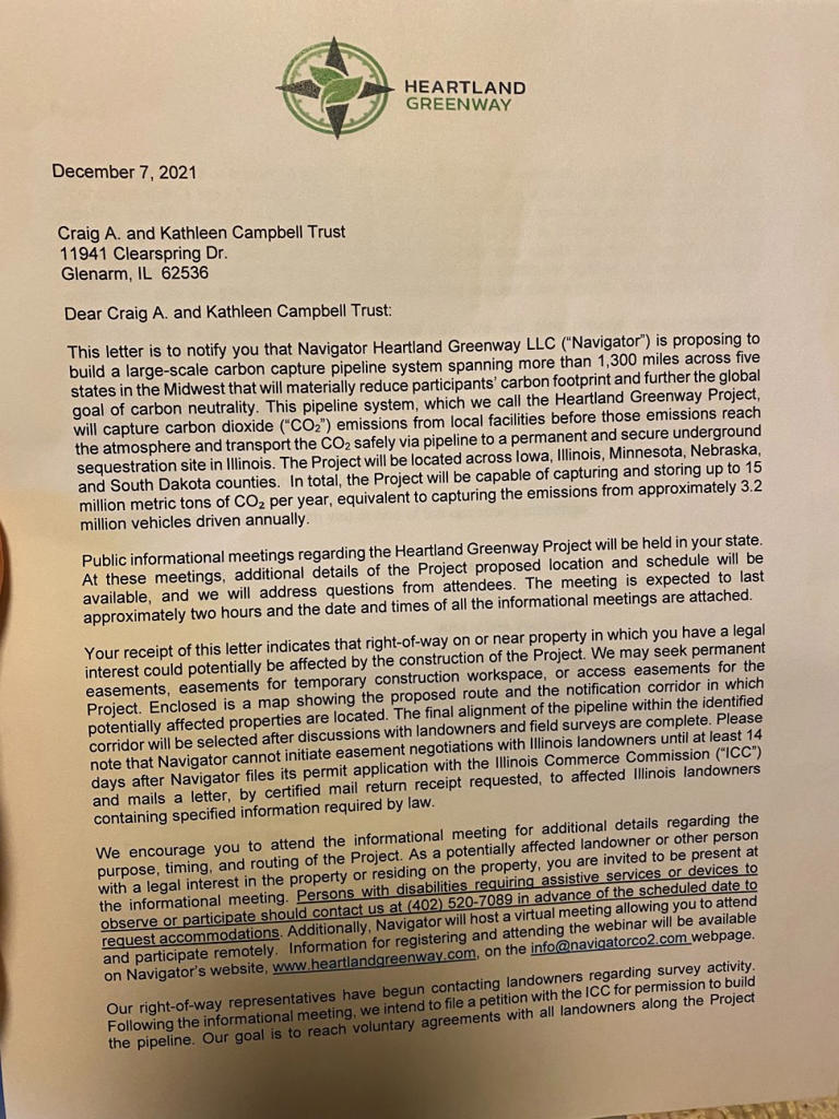Proposed bill would stop eminent domain for carbon dioxide pipelines in ...