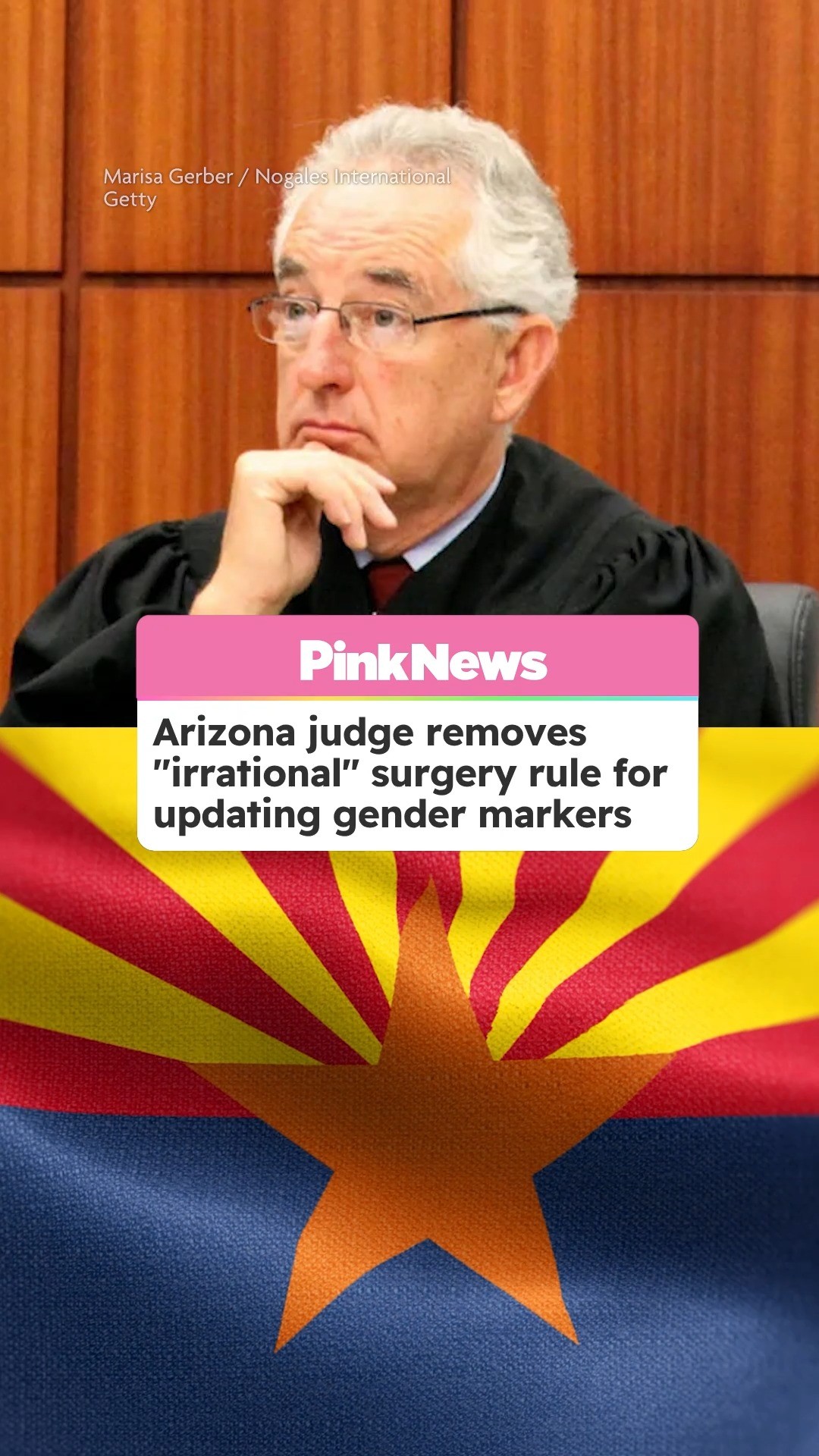 Arizona judge blocks "irrational" surgery rule for trans birth certificates