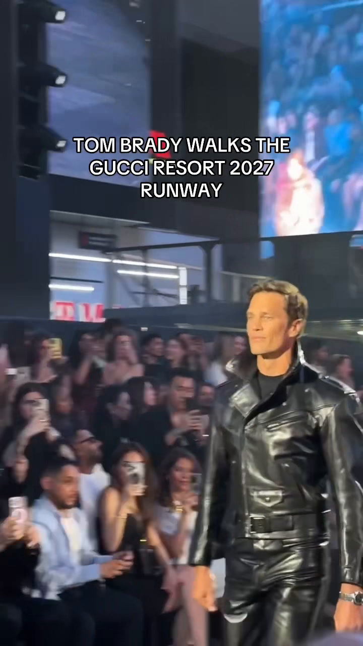 Is this real? Tom Brady on the Gucci 2027 runway