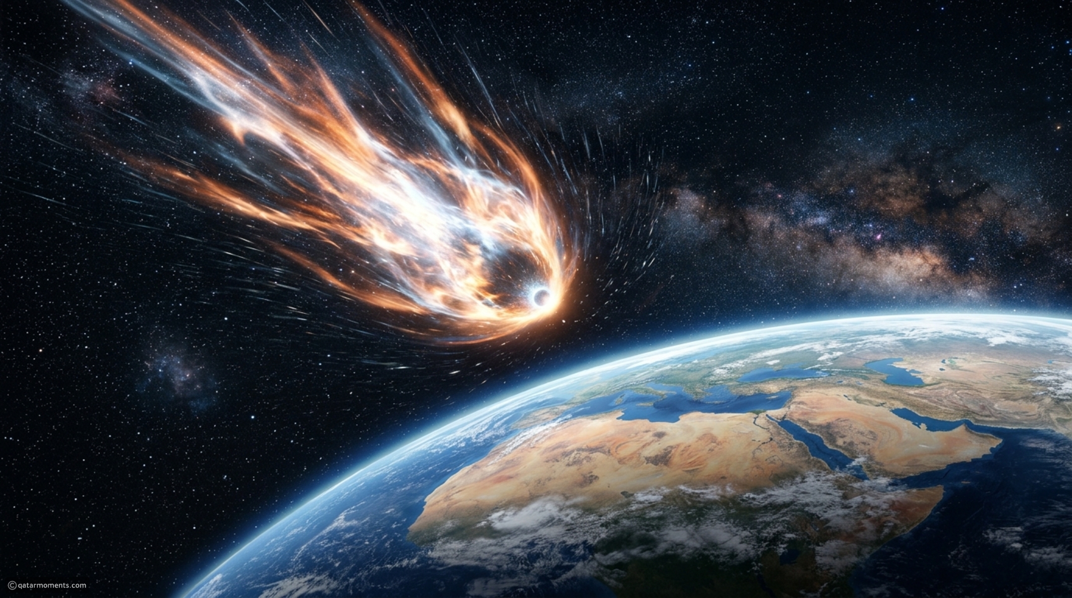 What would happen if a needle struck Earth at light speed?