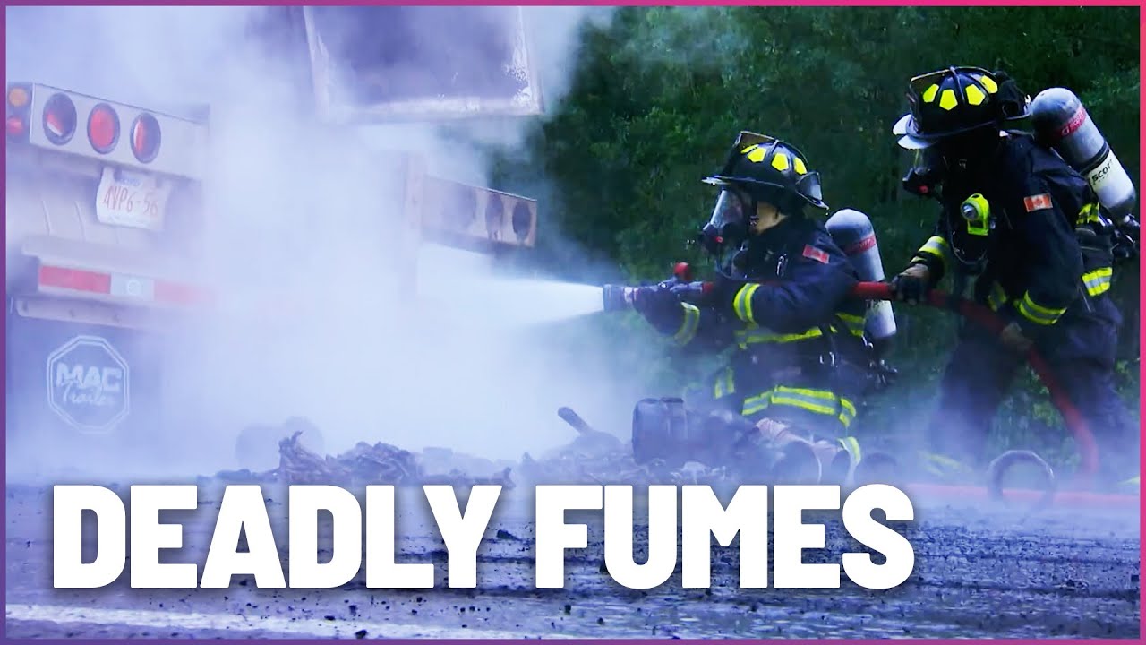 Firefighters tackle deadly chemical fire on blazing truck | Hellfire Heroes
